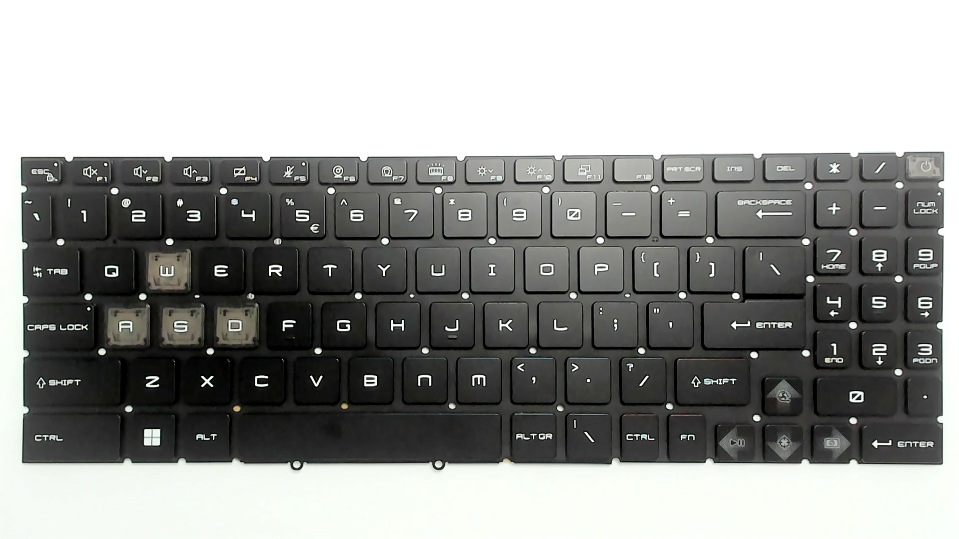 MSI RAIDER GE78 MS-15M2 BLACK KEYBOARD BACKLIGHT, LARGE 99KEYS | eBay